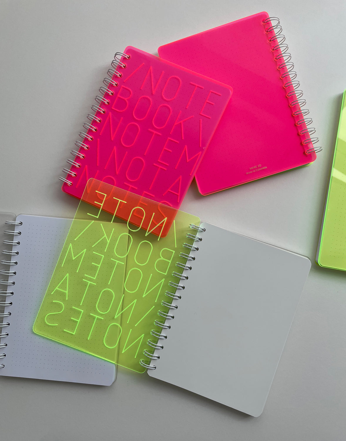 Acrylic Notebook - Notes/ Notem – Make 2D Colombia